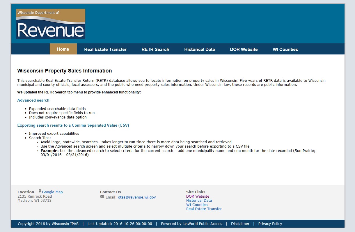 Search Property Transfers